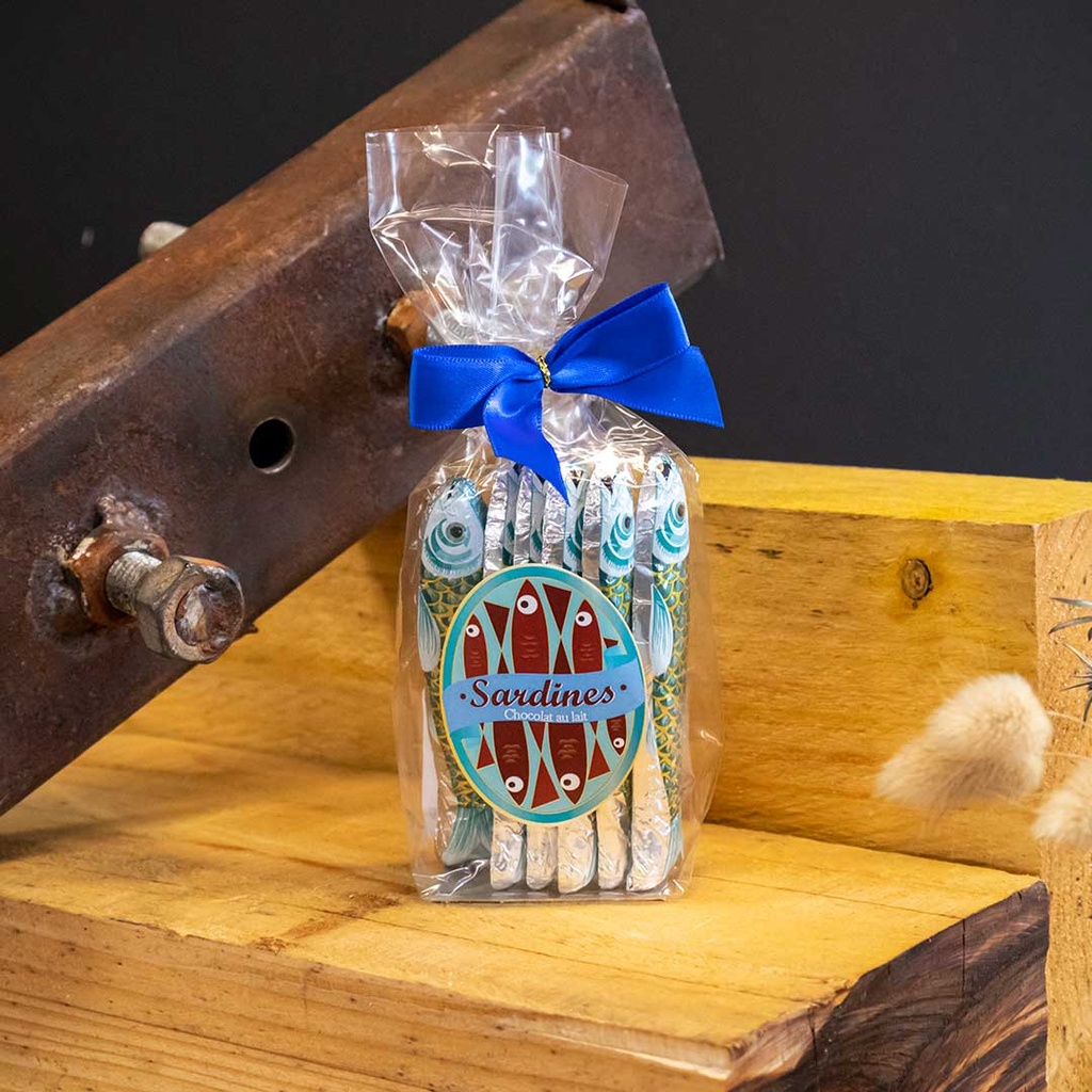 Sachet de 6 sardines chocolats au lait | La Compagnie du Dragon